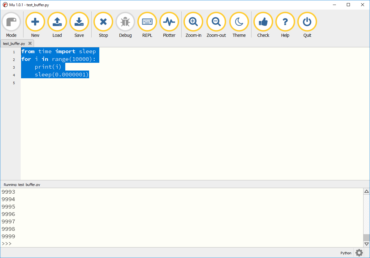 Program stops before completing loop · Issue #738 · mu-editor/mu · GitHub