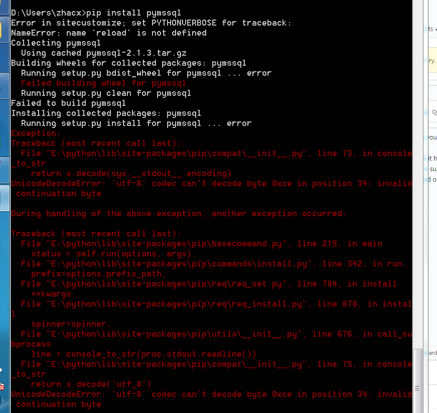 Hii Cannot Pip Install Pymssql On Windows Please Help Me Thanks A Lot · Issue 3479 9387