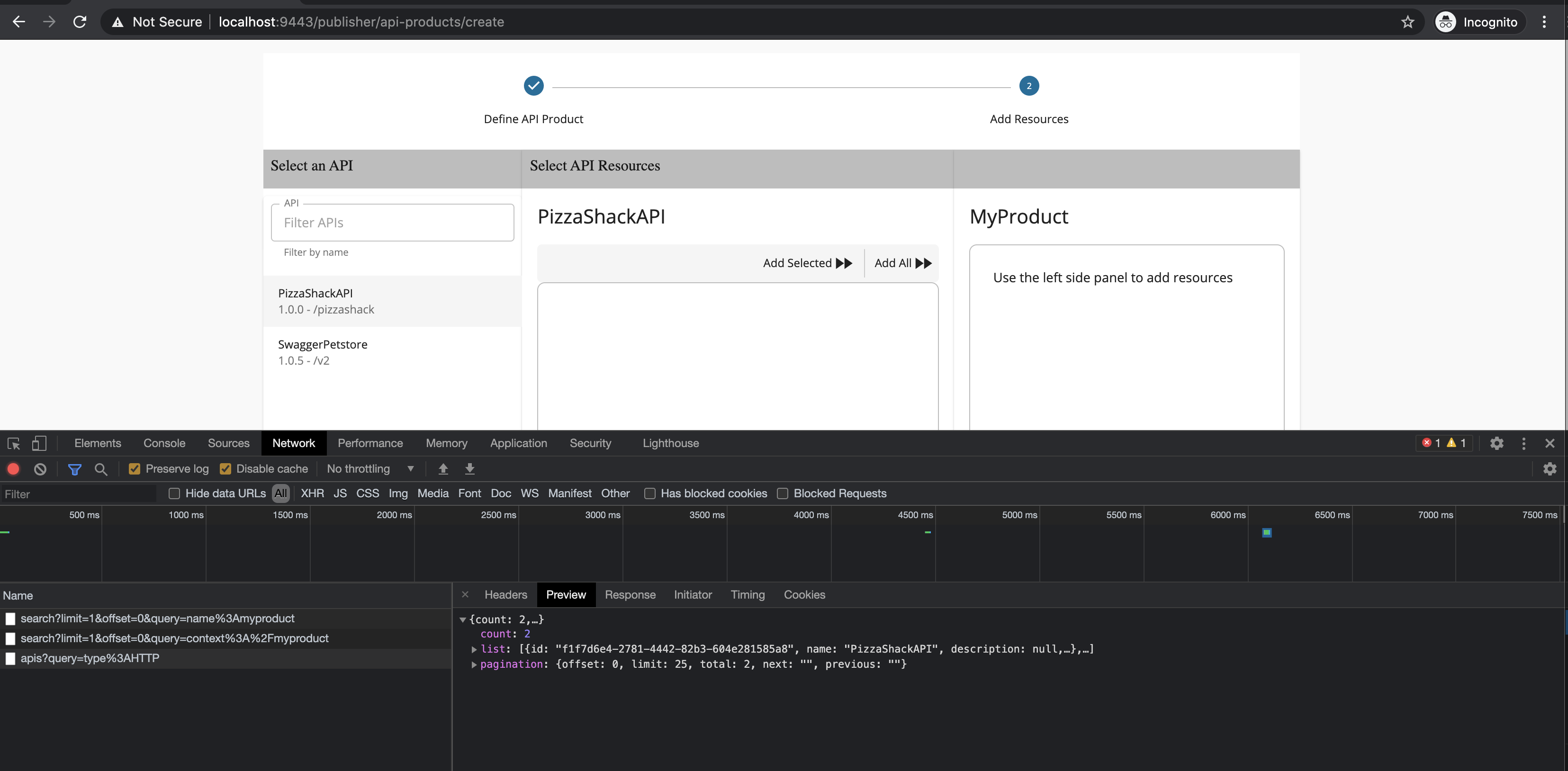 Selected APIs Swagger resources not loading when creating API Products · Issue #10439 · wso2 ...