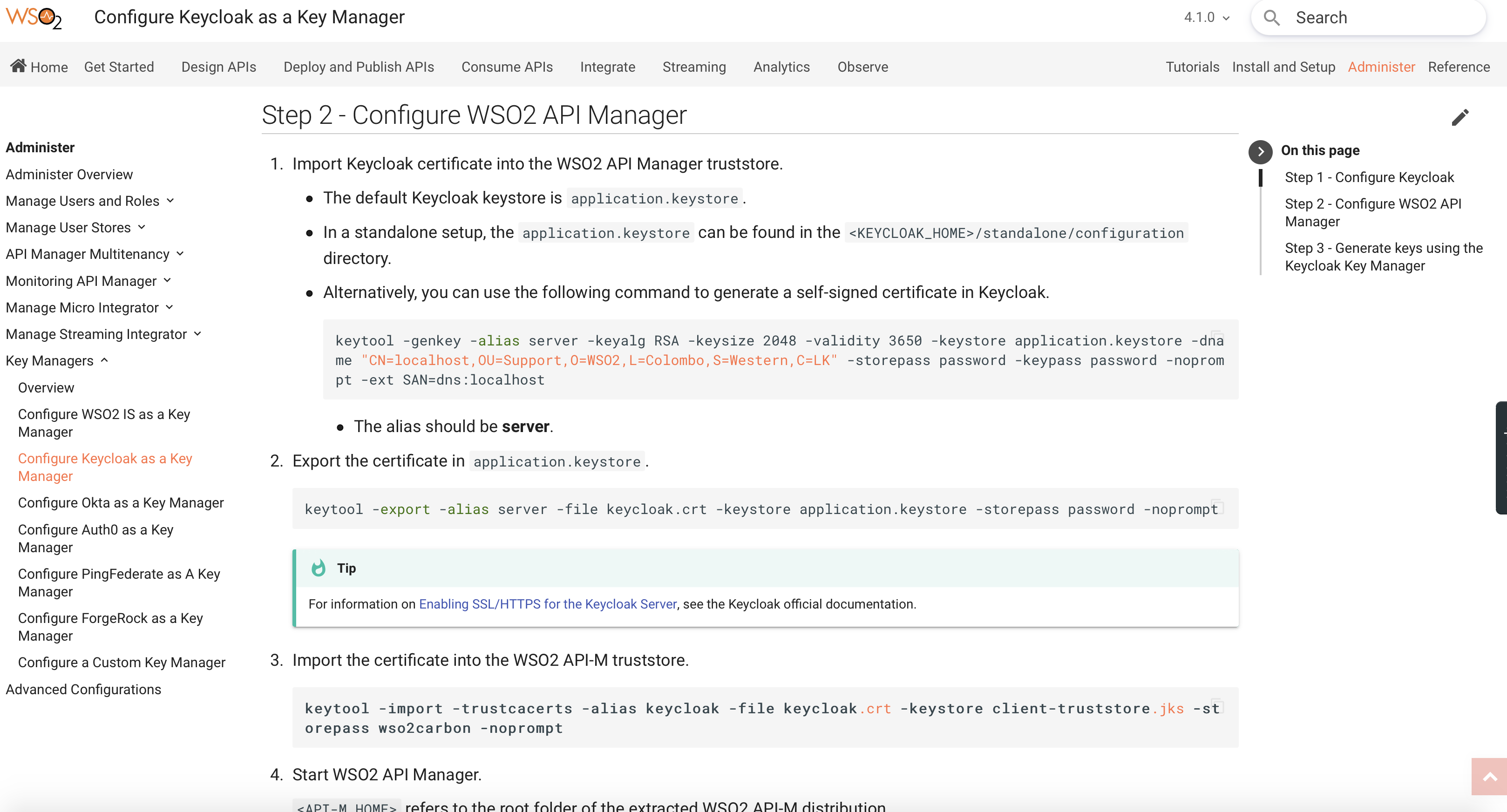 KeyCloak KM setup docs needs revamping for APIM 4.1 · Issue #5315 · wso2/docs-apim · GitHub