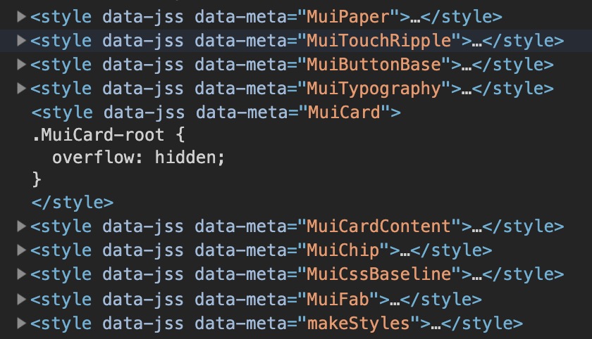 Styles injection order different between dev and prod · Issue #16456 · mui/material-ui · GitHub