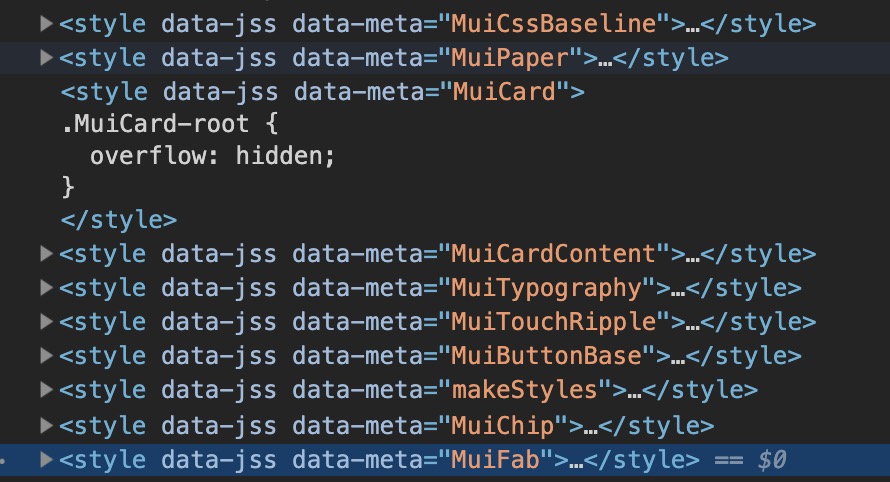 Styles injection order different between dev and prod · Issue #16456 · mui/material-ui · GitHub