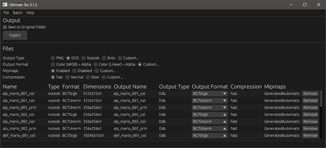 GitHub - ScanMountGoat/ultimate_tex: Texture conversion utilities for Smash Ultimate
