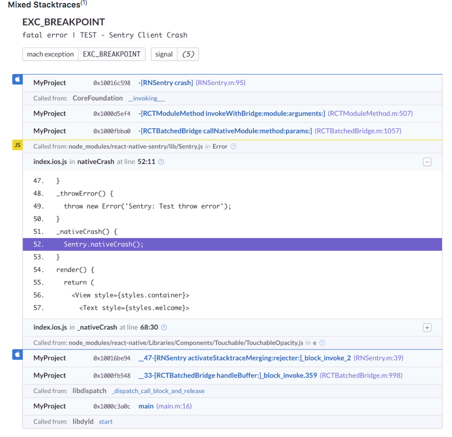 [android Release]source Code Was Not Found For Index Android Bundle · Issue 441 · Getsentry