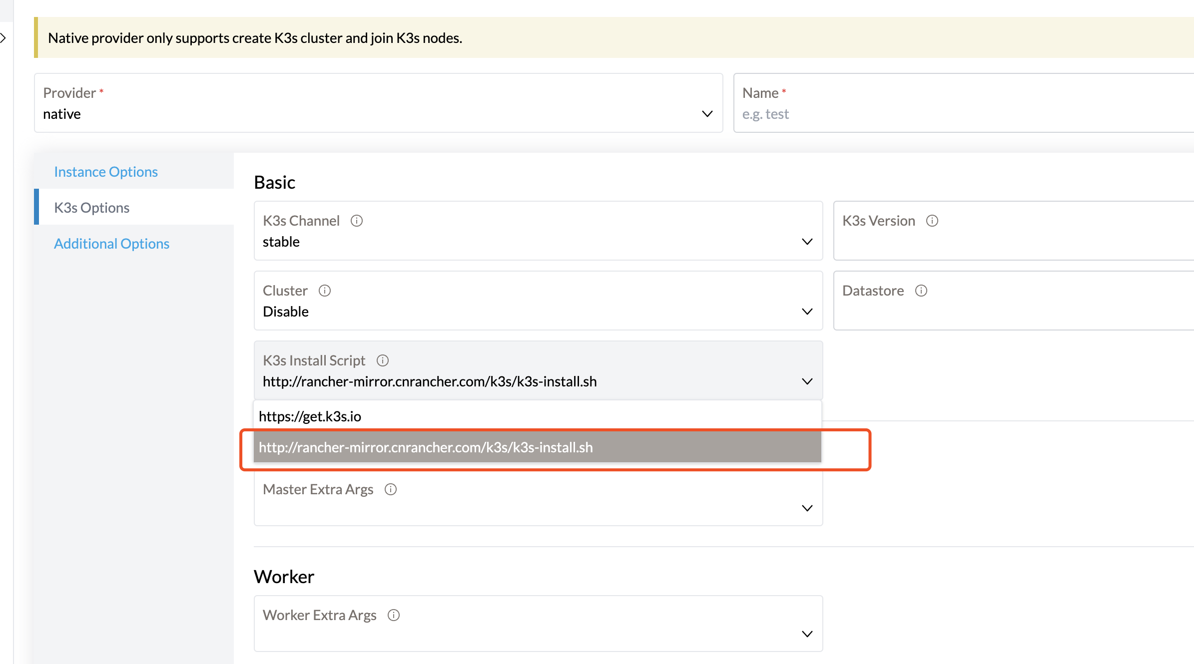 [BUG] failed to create native cluster · Issue #360 · cnrancher/autok3s · GitHub