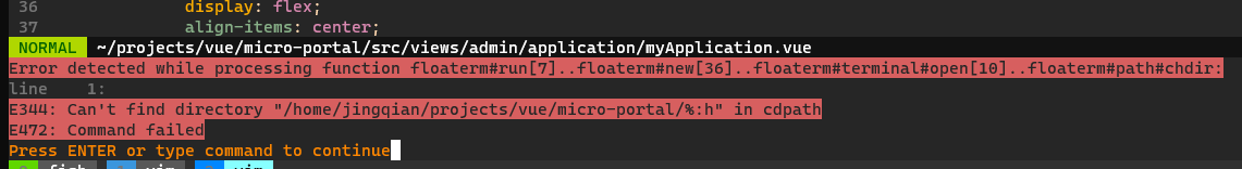 I want to open floaterm with path of current file,the param of options won't expand. · Issue ...