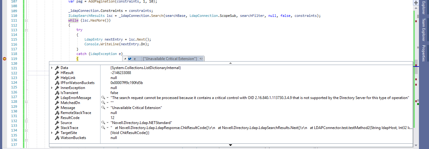 Getting Unavailable Critical Extension ERROR · Issue #160 · dsbenghe/Novell.Directory.Ldap ...
