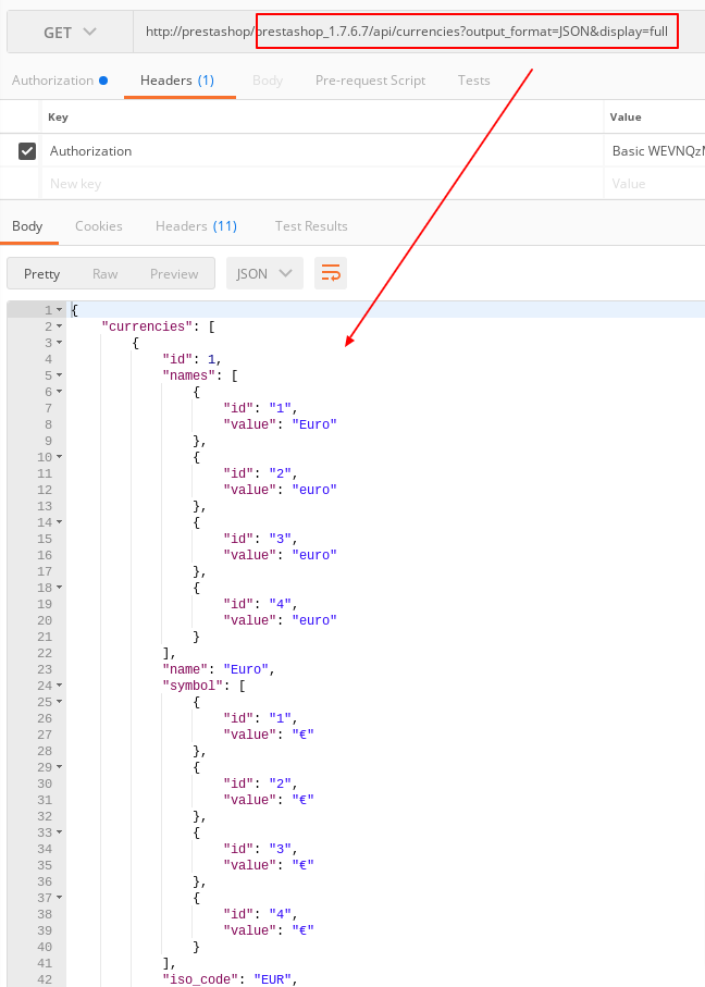 500 Internal Server Error When Trying To Fetch Currencies From Api · Issue 23472 · Prestashop