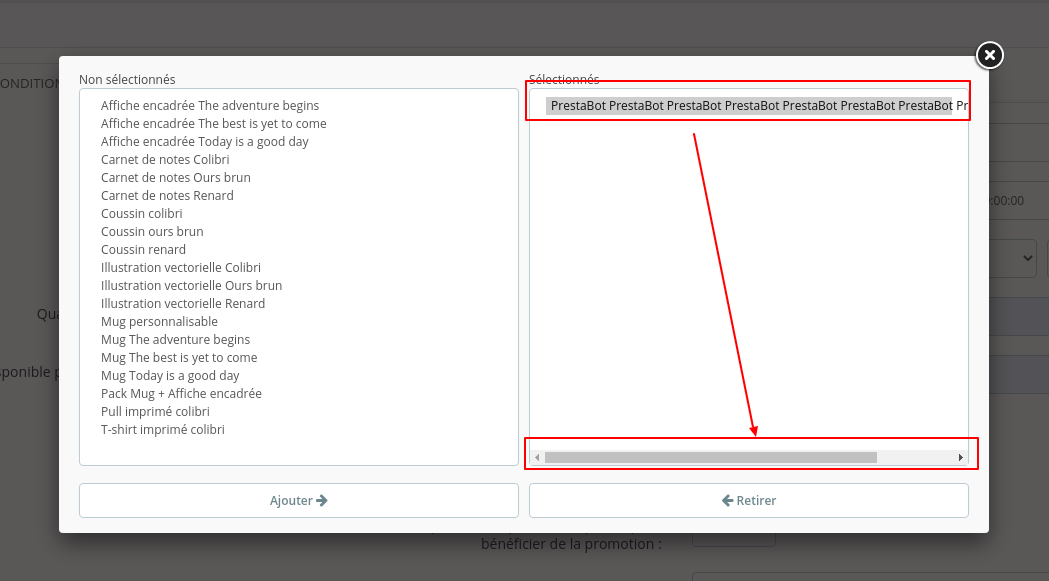 BO / Cart rule / Improve product selection · Issue #23526 · PrestaShop/PrestaShop · GitHub
