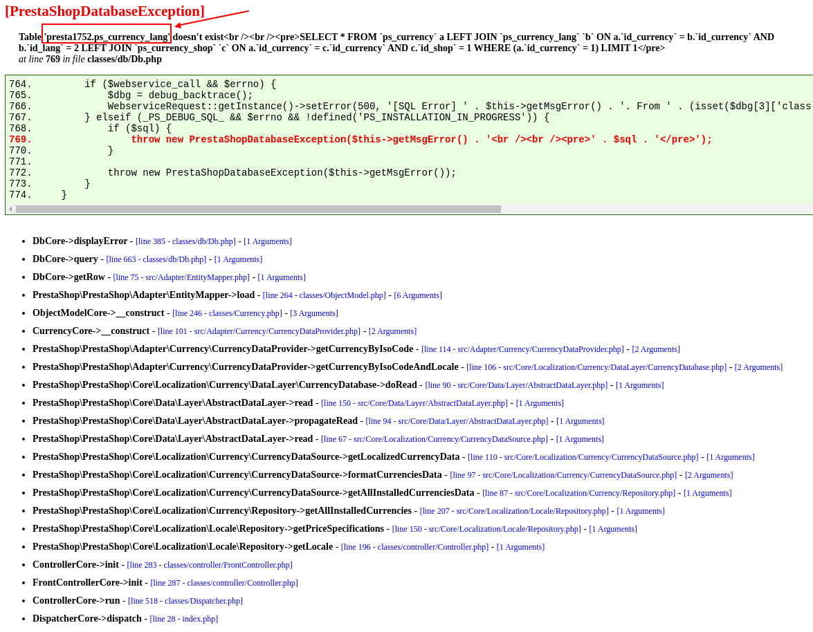 Upgrade failed with error: Cache key must be string, "NULL" given · Issue #25671 · PrestaShop ...