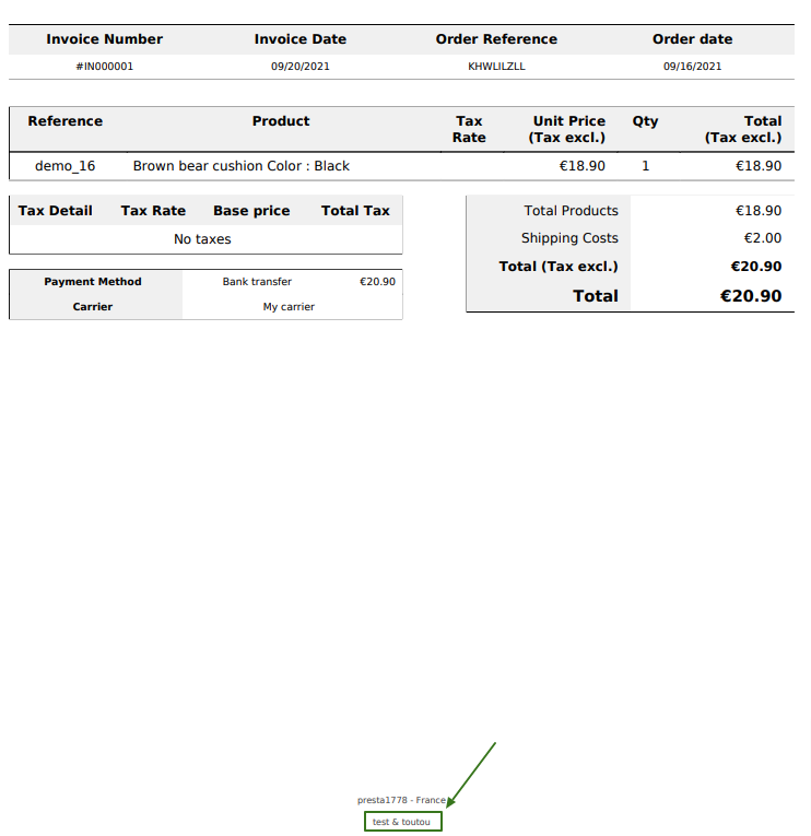 Special Characters On Invoice Footer · Issue 25928 · Prestashopprestashop · Github