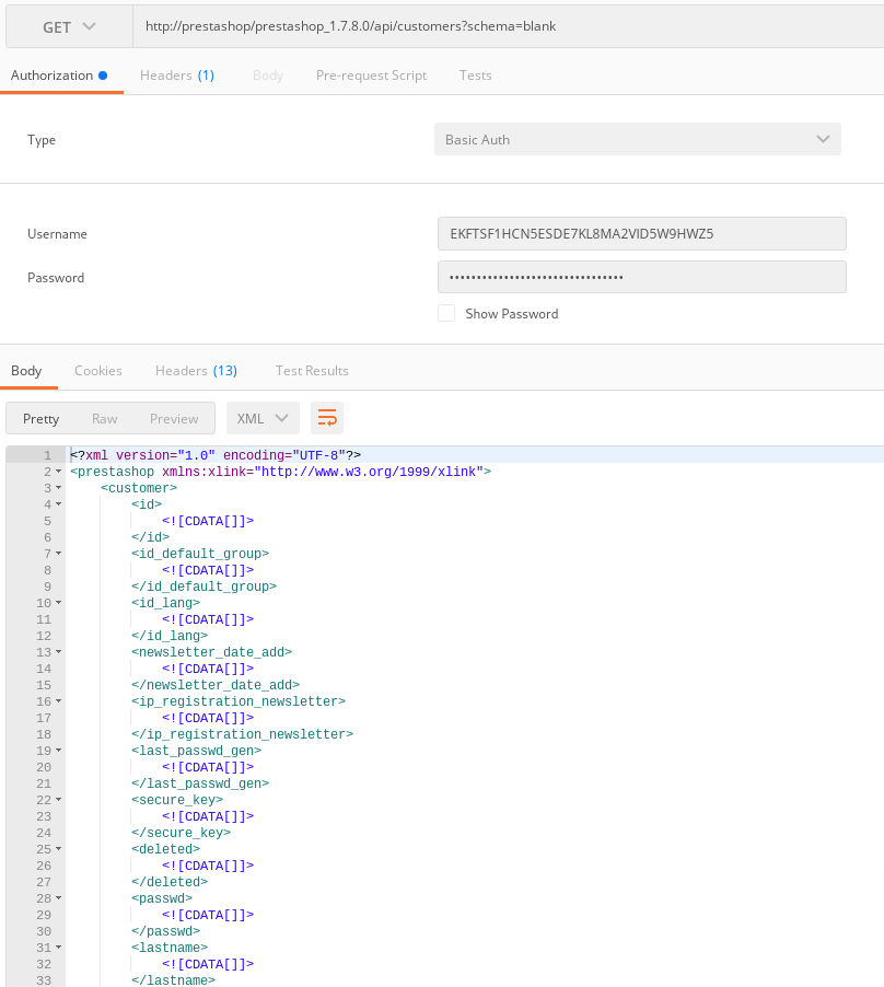 webservice customers - can't create new customers · Issue #26568 · PrestaShop/PrestaShop · GitHub