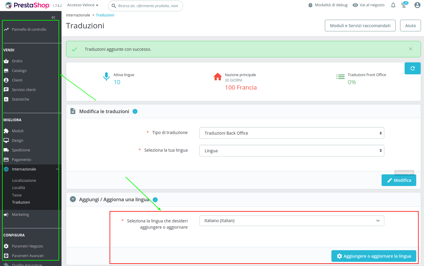prestashop 1.7.8.2 does not change the language in admin · Issue #27523 ...