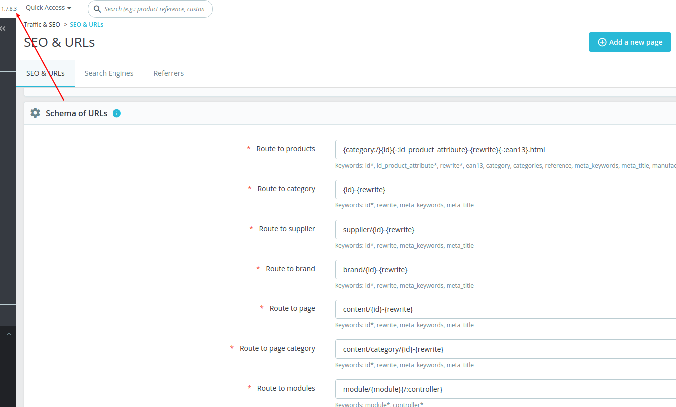 The FacetedSearch option has been removed from Schema of URLs · Issue #27571 · PrestaShop ...