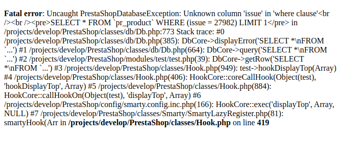 When an Exception is thrown with a string code, there is a fatal error · Issue #27982 ...