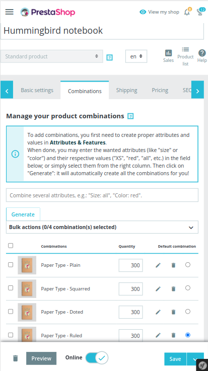 BO - Product Page - Quantity in combination on Small Screen Phones is partially visible · Issue ...