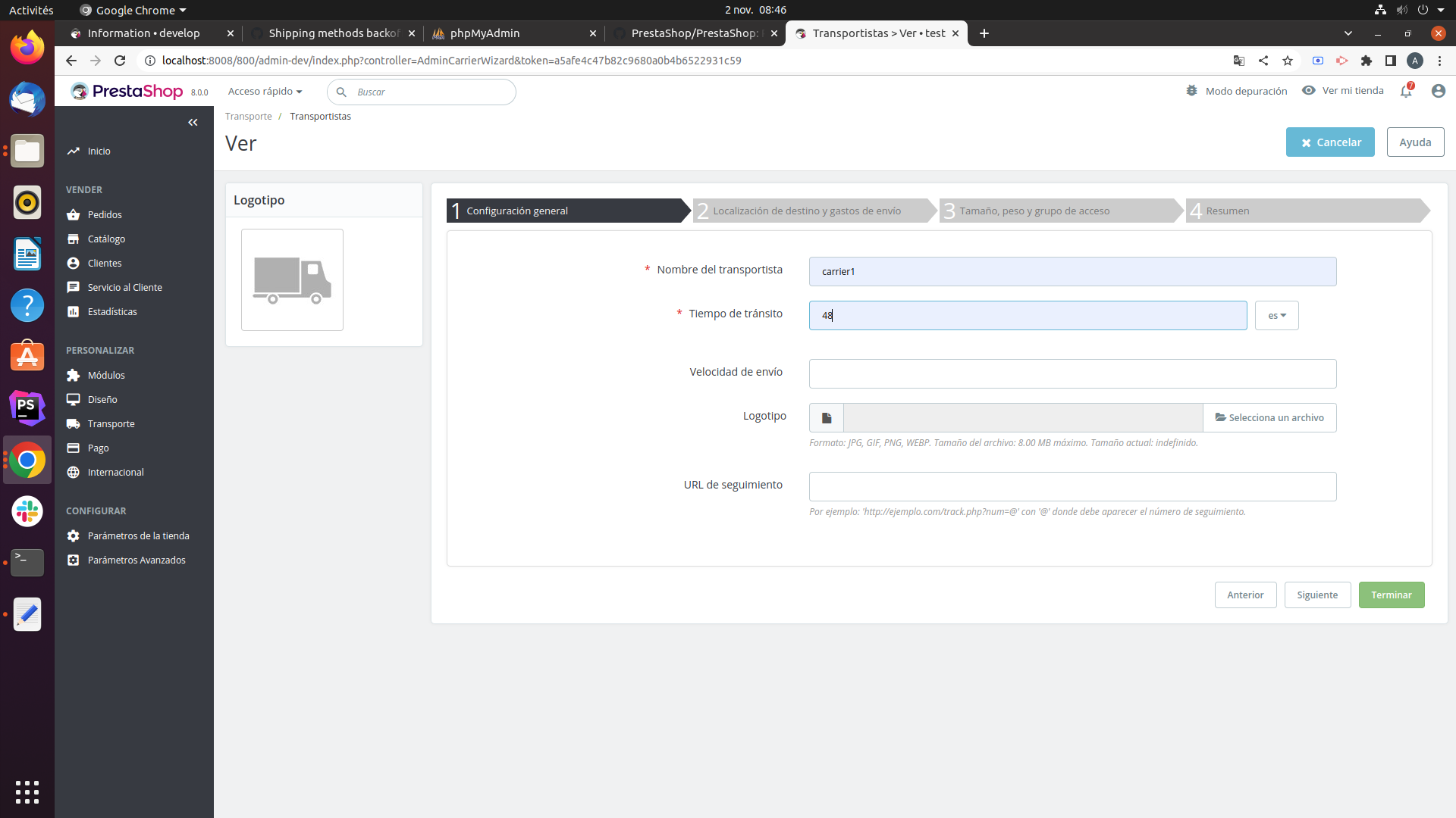 Shipping methods backoffice - cannot save changes · Issue #30079 · PrestaShop/PrestaShop · GitHub