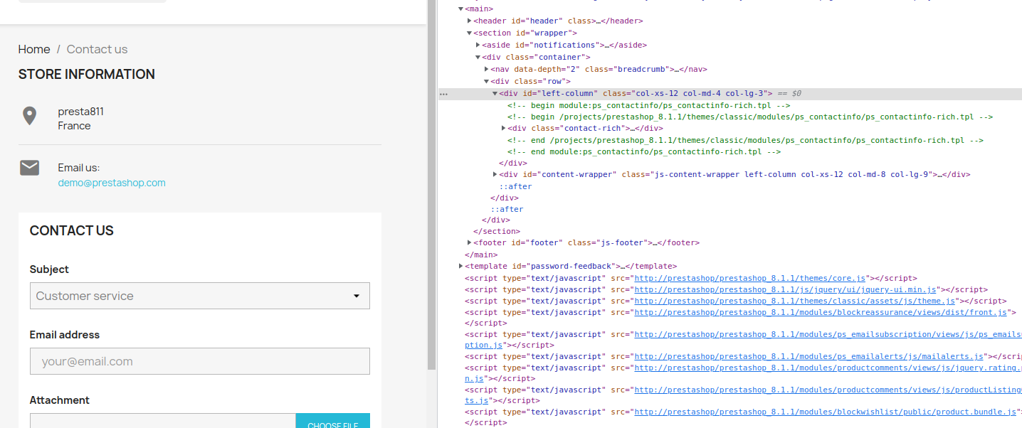 [Responsive] Cantact page is badly displayed · Issue #33415 · PrestaShop/PrestaShop · GitHub