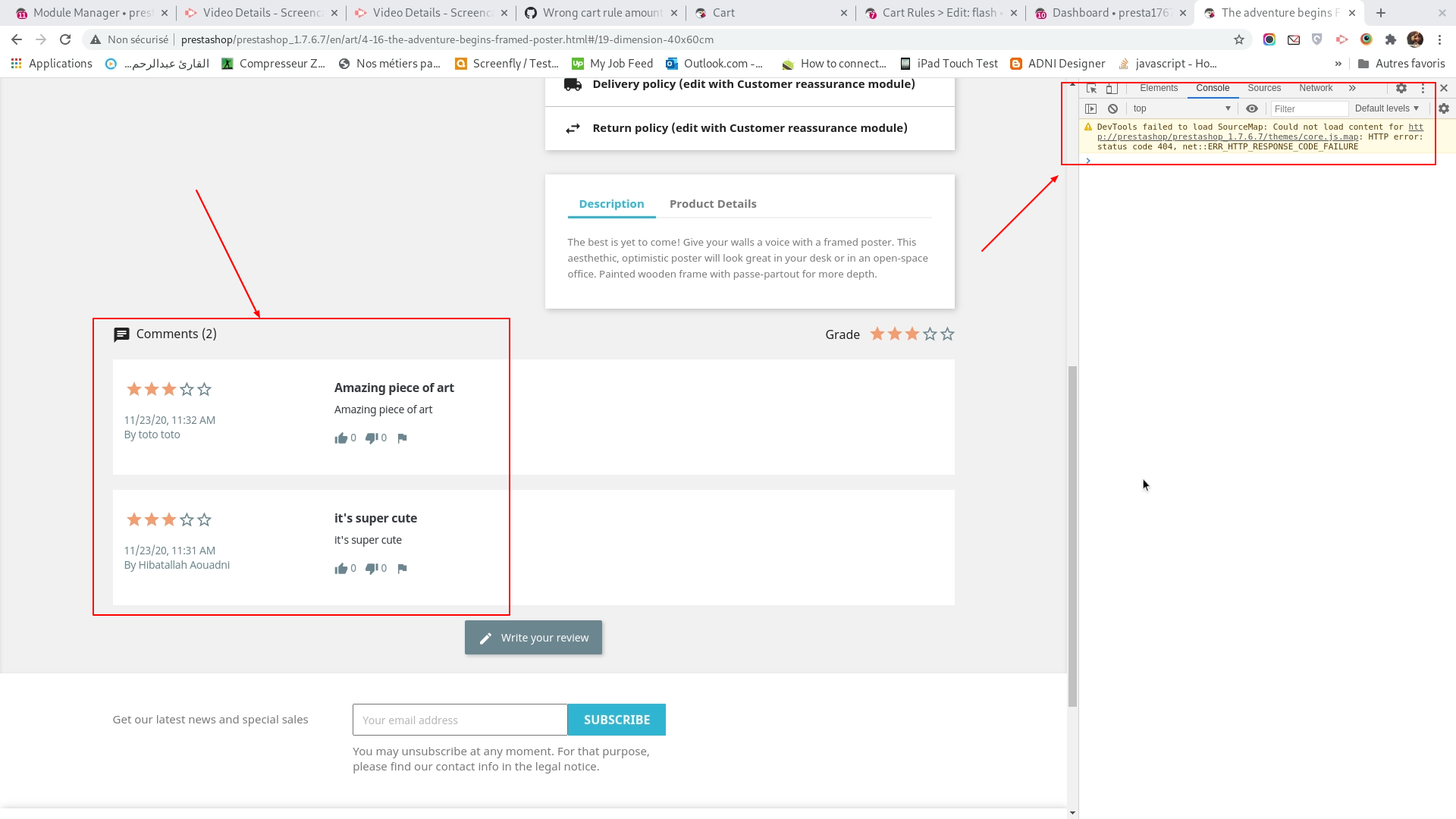 Productcomments V420 Unexpected Token O In Json At Position 1 · Issue 22044 · Prestashop 