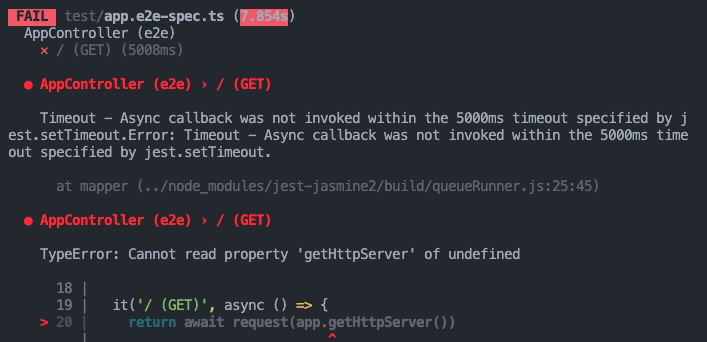 E2e Testing Sometimes Works Sometimes Not · Issue 3900 · Nestjs Nest · Github
