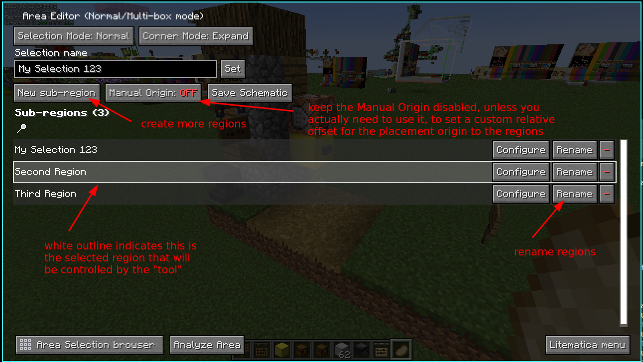 Sub-regions · Issue #716 · maruohon/litematica · GitHub