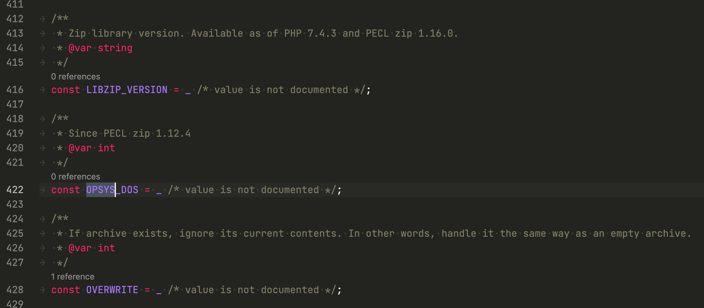 Ziparchive Incomplete `opsys ` Constants · Issue 256 · Devsense Phptools Docs · Github