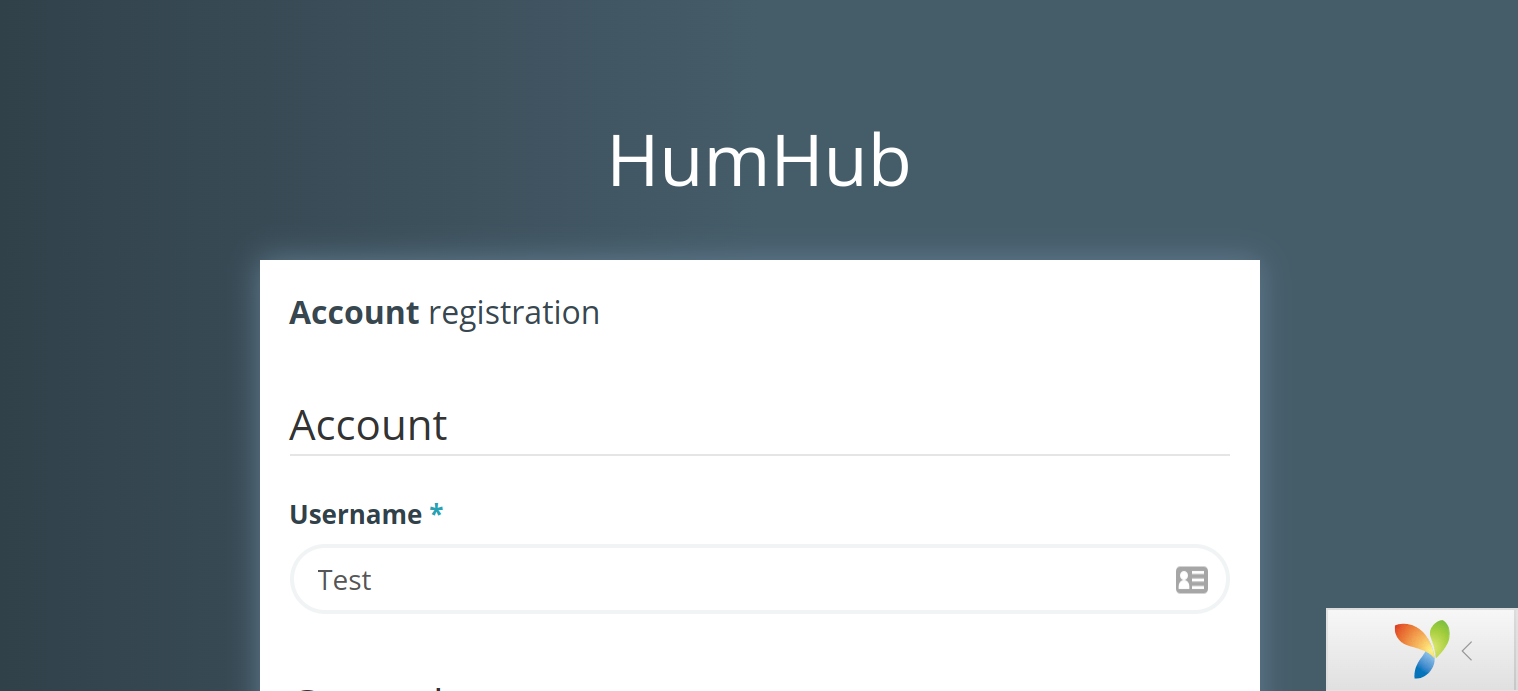 Add the logo image to the registration page · Issue #5686 · humhub/humhub · GitHub
