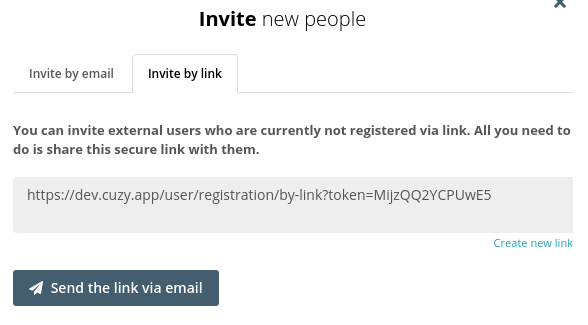 Administrators allowed to manage users cannot invite by email or by link if disabled in the ...