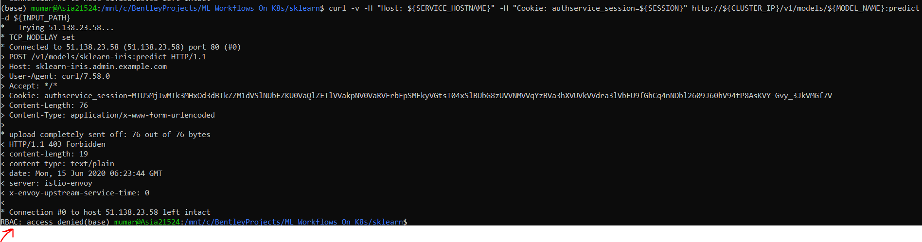 KFServing on Kubeflow with Istio-Dex - Access Denied · Issue #874 · kserve/kserve · GitHub