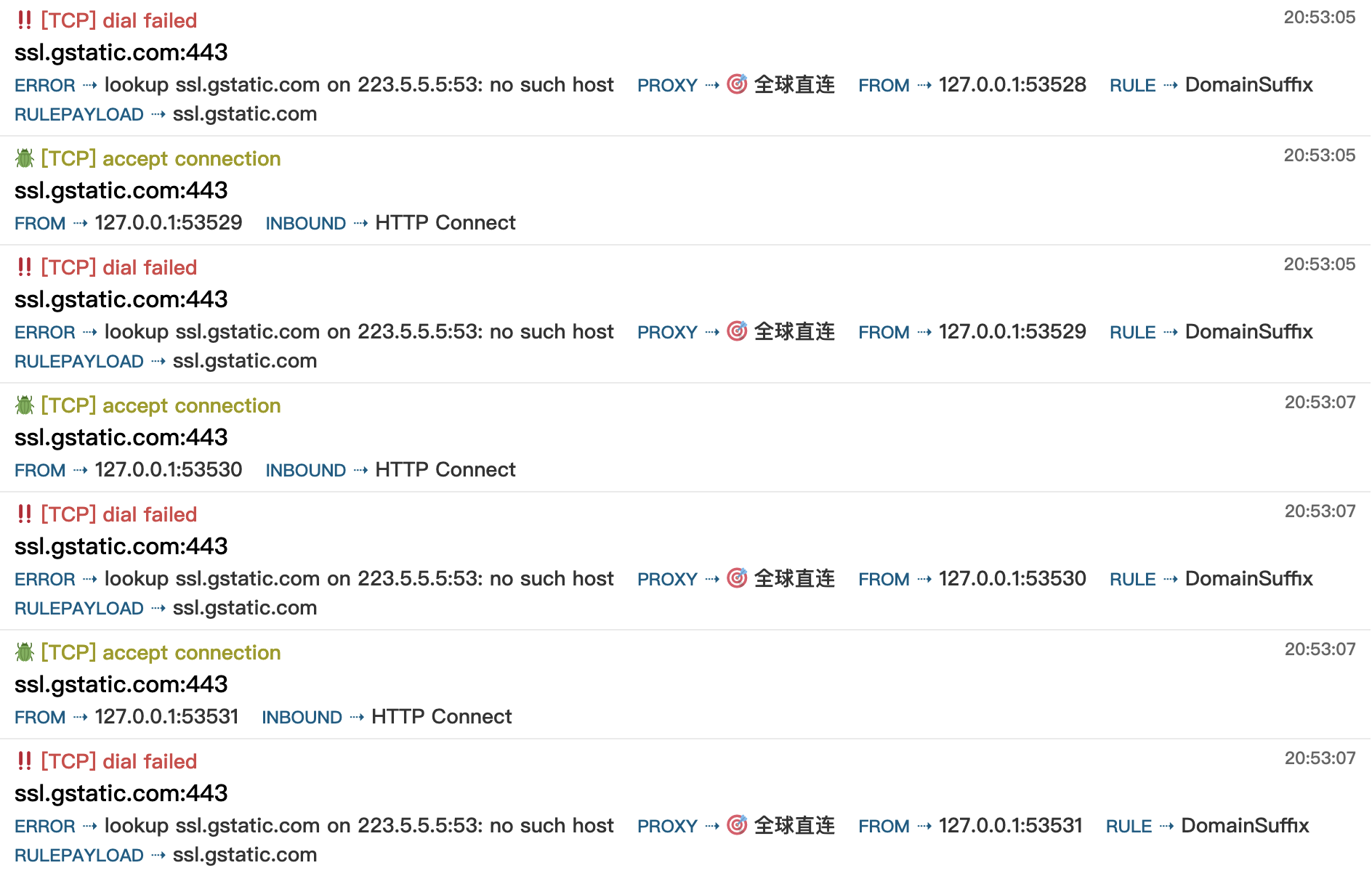clash_for_windows_pkg [Bug]: [TCP] dial failed，实在找不到原因在哪里，拜托各位了