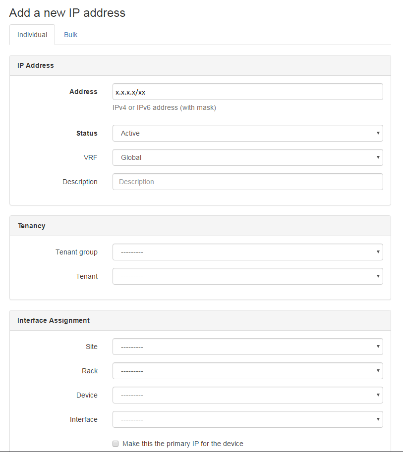 Add Search functionality to Interface Assignment area of /ipam/ip-addresses/add/?address=x.x.x.x ...