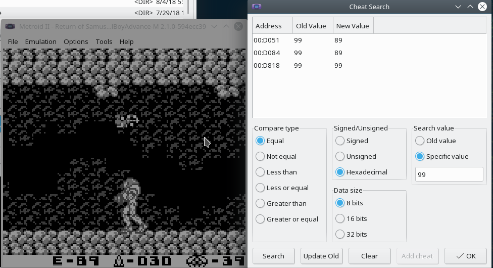 Find Cheat does not work for Game Boy · Issue #224 · visualboyadvance-m ...