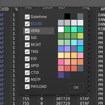 Chipmunk3 missing column colorisation feature · Issue #1852 · esrlabs/chipmunk · GitHub