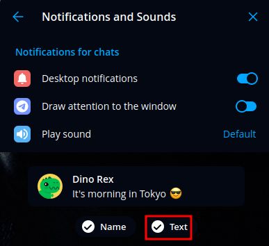 Add ability to hide message content in notifications · Issue #26427 · telegramdesktop/tdesktop ...