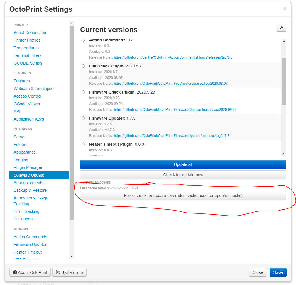 Cannot save flashing method · Issue #164 · OctoPrint/OctoPrint-FirmwareUpdater · GitHub