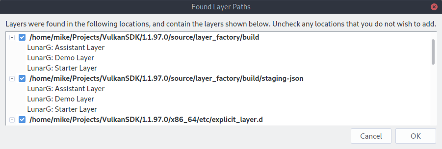 Modify Getting Started to search the built layers path and not the entire SDK. · Issue #897 ...