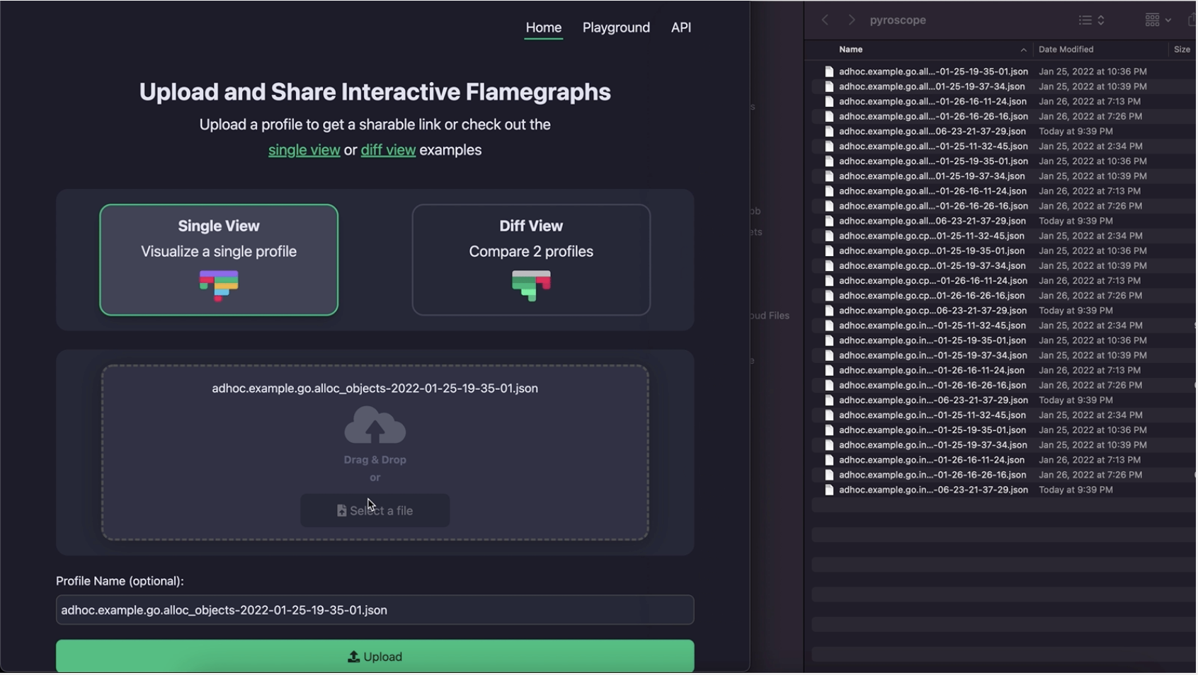 How to embed a Flamegraph on your website or blog | Open Source Continuous Profiling Platform