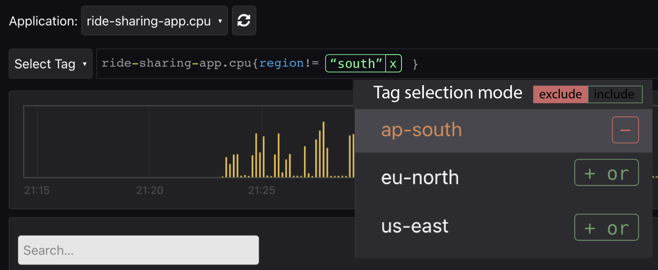 Improve Tagbar tag UI/UX for creating AND or OR FlameQL queries · Issue #1202 · grafana ...