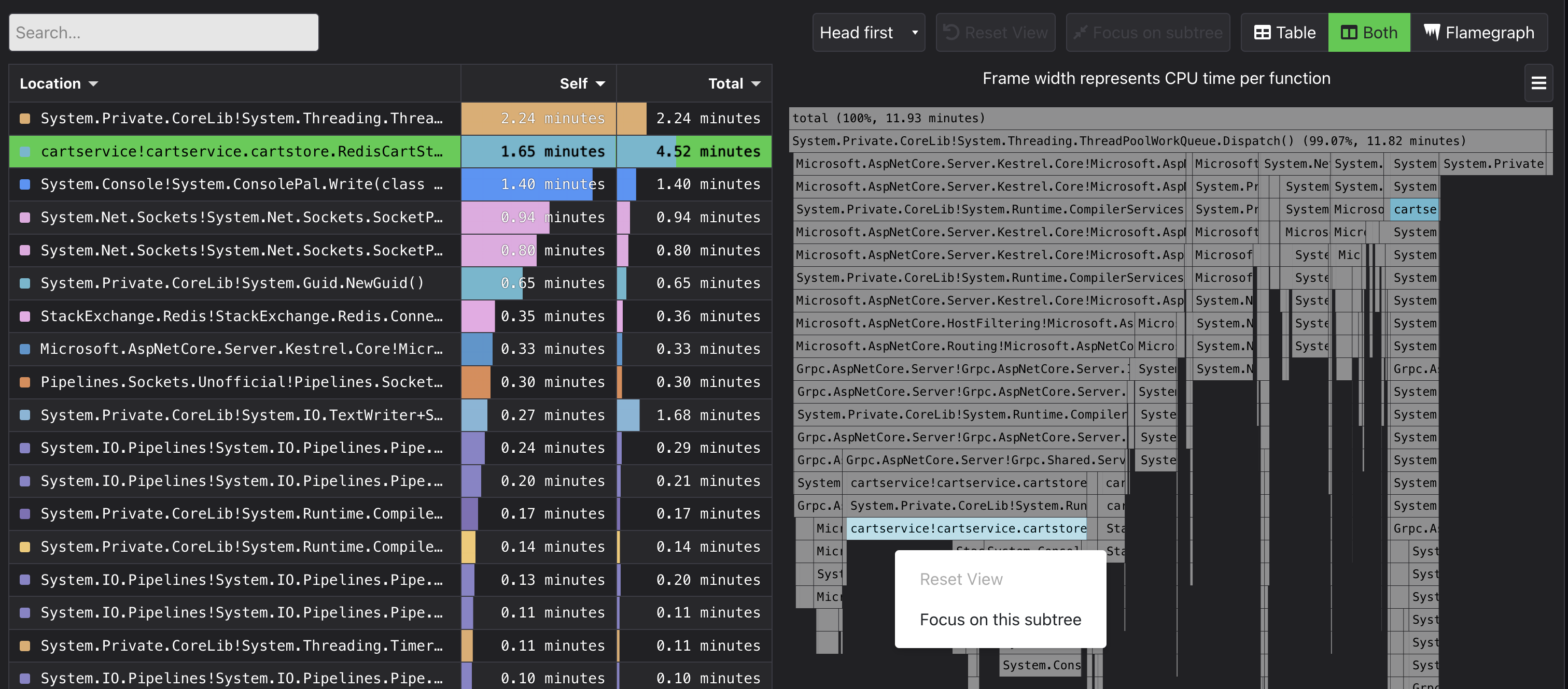 Add more functionality to tooltip right-click menu · Issue #1235 · grafana/pyroscope · GitHub