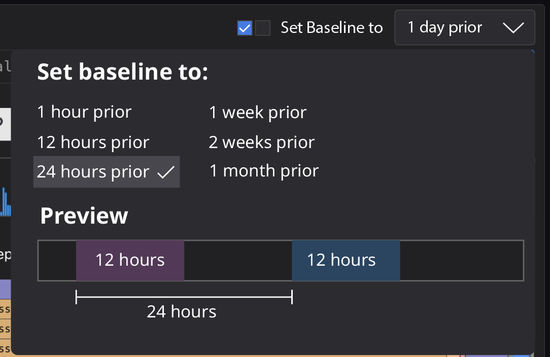 Add relative time period dropdown to comparison / diff view · Issue #1633 · grafana/pyroscope ...