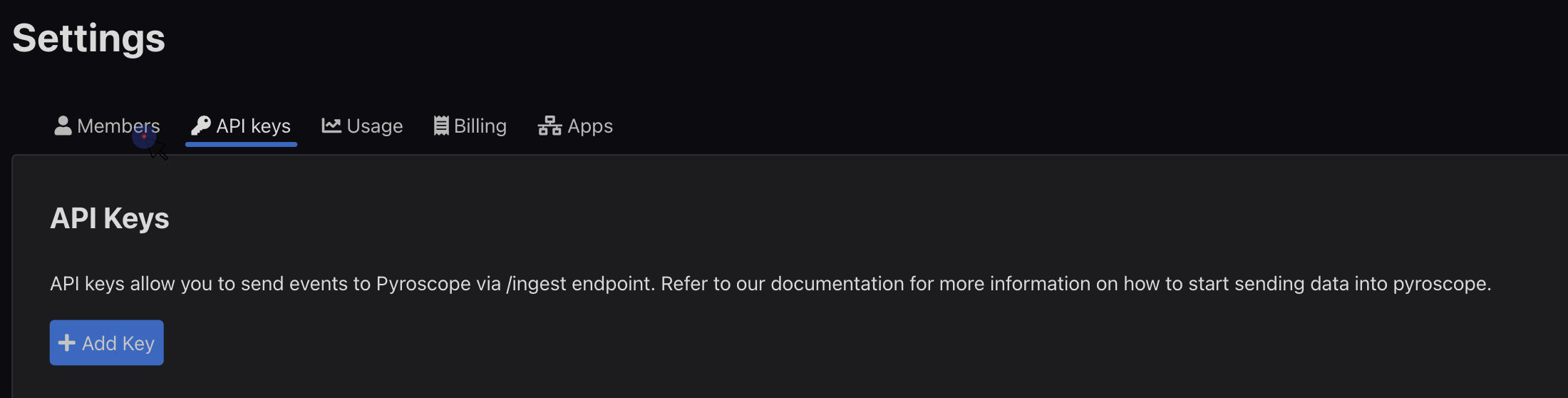 Make link more visible in api keys page · Issue #1654 · grafana/pyroscope · GitHub