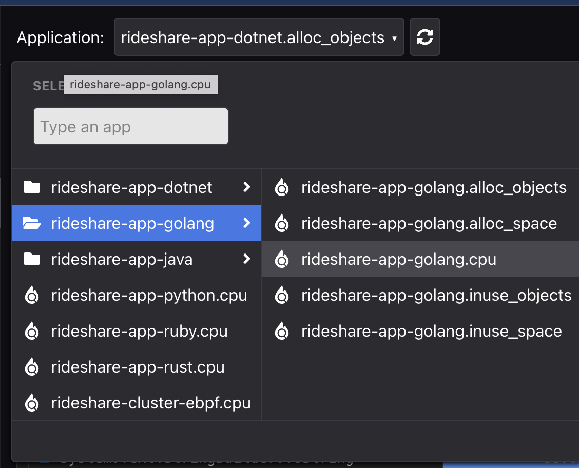 Allow going from profile_type-to-app in addition to app-to-profiletype · Issue #2053 · grafana ...