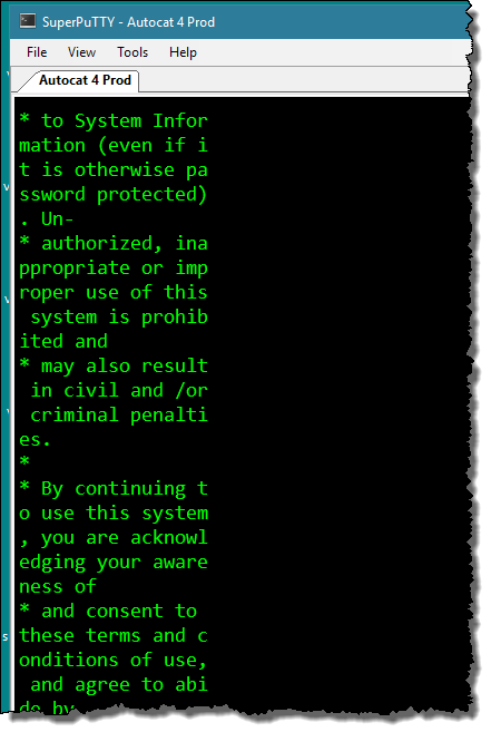 Very narrow text on initial connection · Issue #716 · jimradford/superputty · GitHub