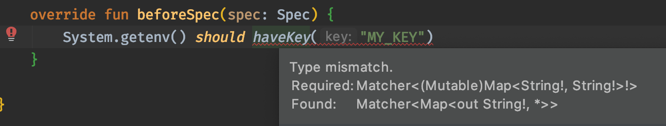 Type mismatch for haveKey: Map and (Mutable)Map · Issue #1067 · kotest ...