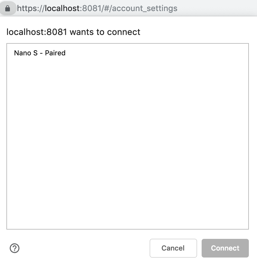 [nano s][webusb] "NotFoundError The interface number provided is not supported by the device in ...