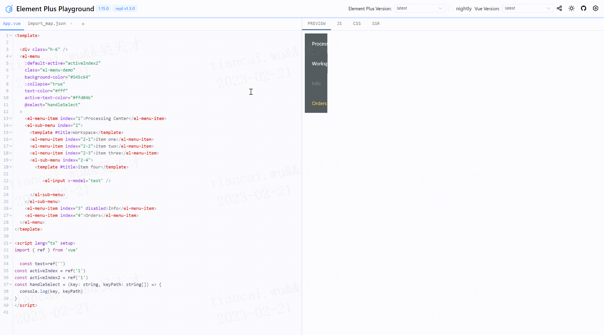 [menu] 垂直菜单内 submenu包含 input ，切换输入法失去焦点，导致菜单关闭 · Issue #10702 · element-plus/element-plus · GitHub