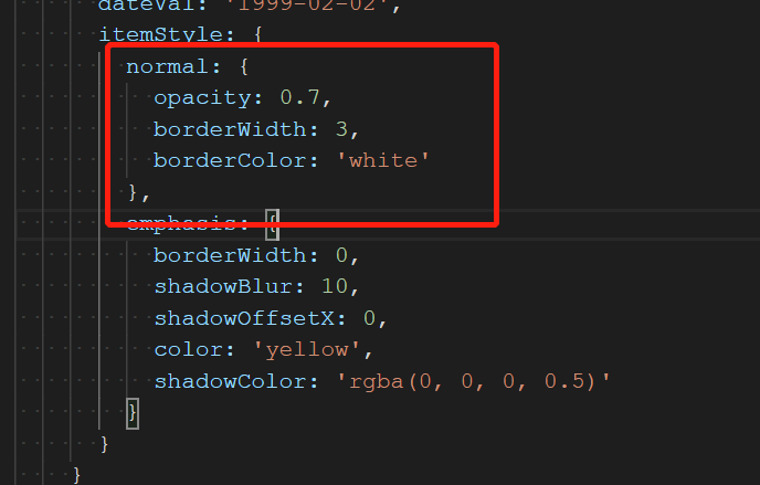 itemstyle normal 添加border在只有一个时还是有边框 · Issue #11576 · apache/echarts · GitHub
