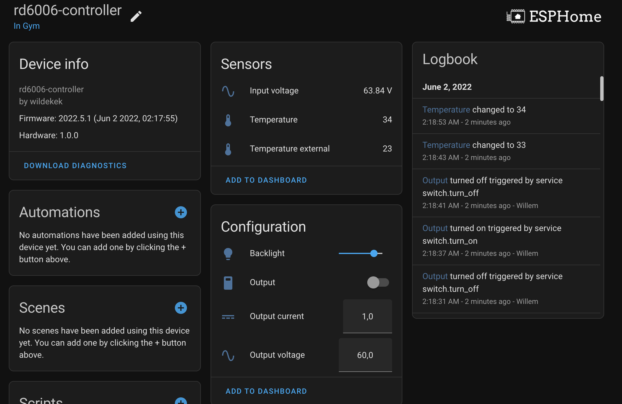 GitHub - systemtm/rd6006-controller: Adds wireless Home Assistant ...
