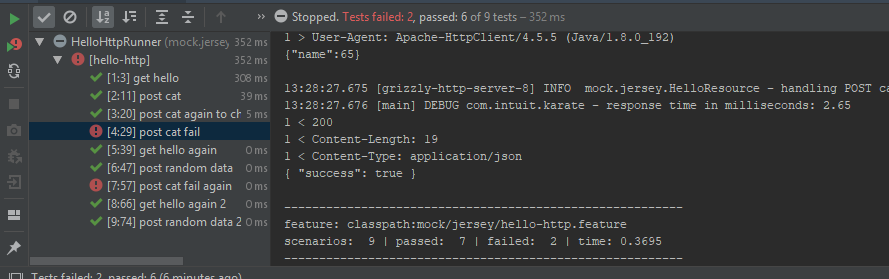 Add a configuration to show server/AuT logging in karate report ...