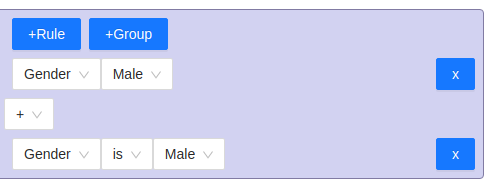 [question] Could I disable one of combinatorSelector, fieldSelector, operatorSelector ? · Issue ...